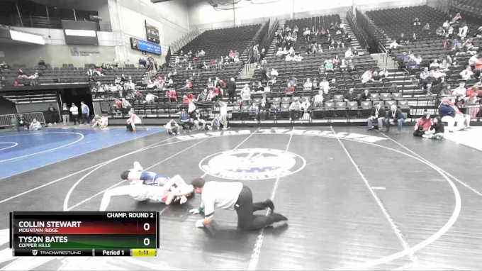 168 lbs Champ. Round 2 - Collin Stewart, Mountain Ridge vs Tyson Bates ...