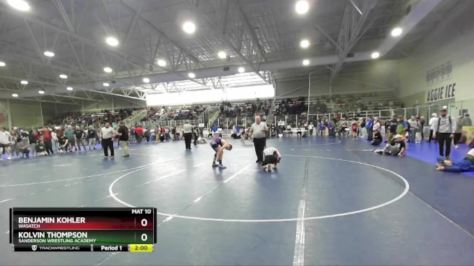 132 lbs Champ. Round 1 - Benjamin Kohler, Wasatch vs Kolvin Thompson, Sanderson Wrestling Academy