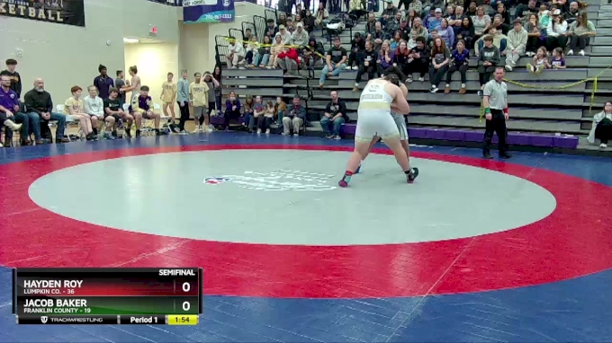 285 lbs Semis & 3rd Wb (16 Team) - Jacob Baker, Franklin County vs ...