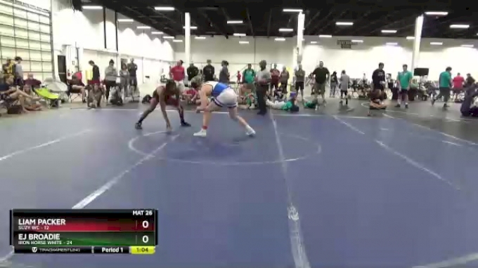 160 lbs Round 7 (8 Team) - EJ Broadie, Iron Horse White vs Liam Packer ...