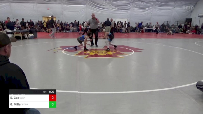 70 lbs Round Of 16 - Blake Cox, Claysburg vs Gaige Miller, Cogan Station