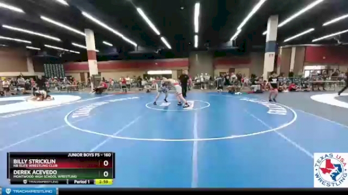 160 lbs Cons. Round 1 - Billy Stricklin, NB Elite Wrestling Club vs ...