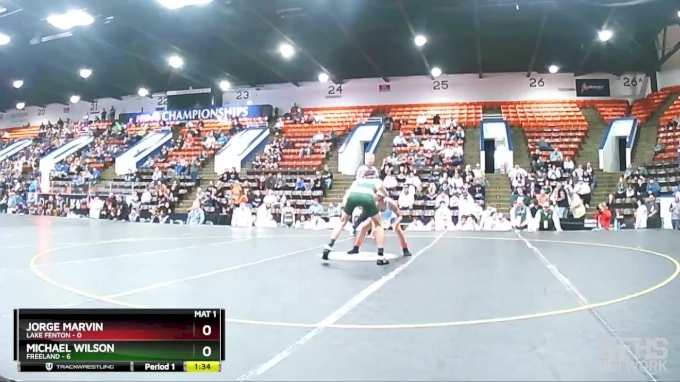 113 lbs Quarterfinals (8 Team) - Michael Wilson, Freeland vs Jorge ...