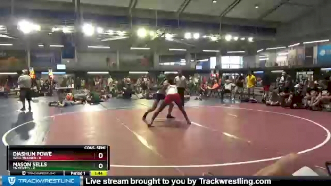145 lbs Cons. Semis (16 Team) - Mason Sells, TN Misfits vs Diashun Powe ...