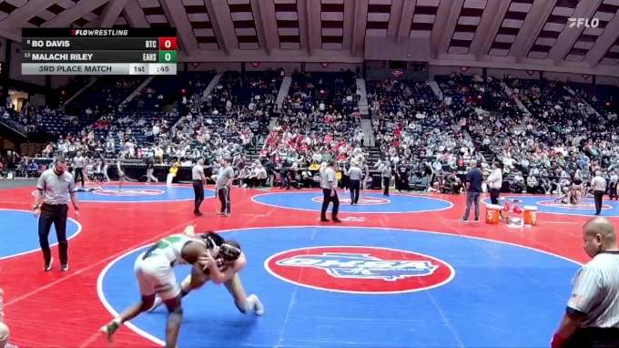 165-4A 3rd Place Match - Malachi Riley, Eastside Hs vs Bo Davis ...