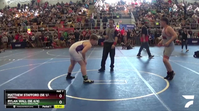 165 lbs Quarterfinal - Matthew Stafford (se 1/4), Westfall vs Rylan ...