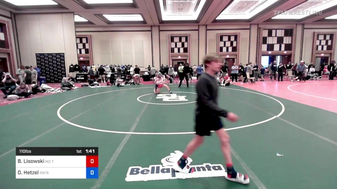 110 lbs Semifinal - Brayden Lisowski, M2 Training Center vs Dylan ...