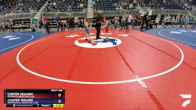 82 lbs Quarterfinal - Carter Holman, Glenrock Wrestling Club vs Cooper ...