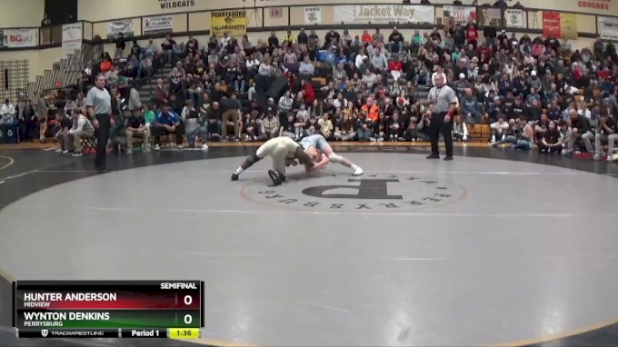 150 lbs Semifinal - Hunter Anderson, Midview vs Wynton Denkins, Perrysburg