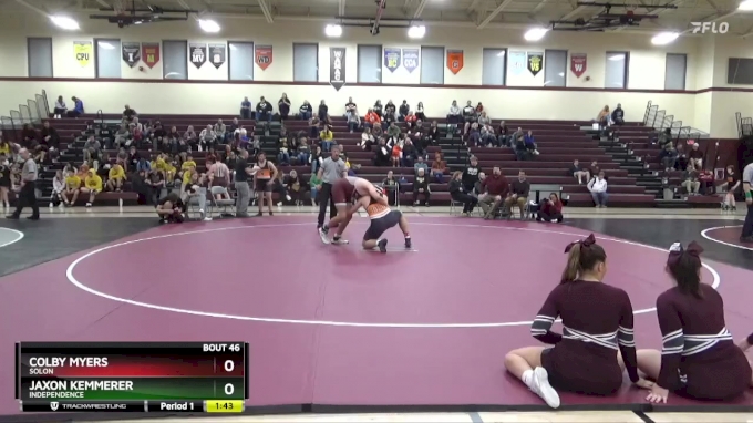 206-210 lbs 1st Place Match - Jaxon Kemmerer, Independence vs Colby ...