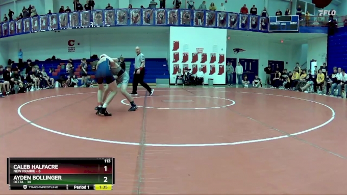 113 lbs Quarters & Wb (16 Team) - Caleb Halfacre, New Prairie vs Ayden ...