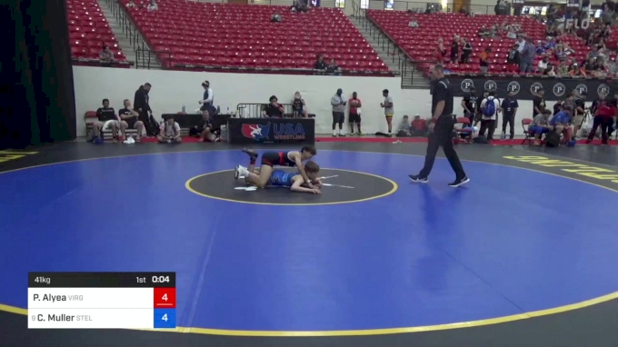41 kg Cons 8 #1 - Paden Alyea, Virginia vs Cael Muller, Steller Trained ...