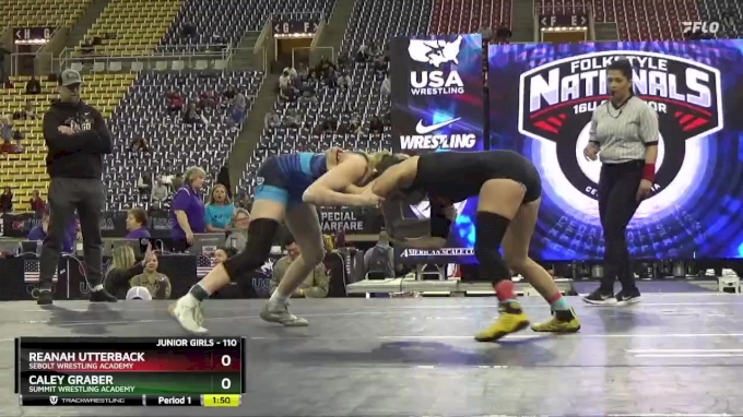 110 lbs 1st Place Match - Caley Graber, Summit Wrestling Academy vs ...