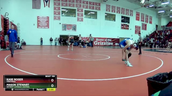 150 lbs Round 3 - Mason Stewart, Detroit Catholic Central vs Kase Roger ...