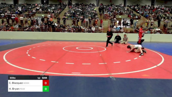 90 lbs Consi Of 8 #2 - Caleb Blazquez, Woodstock City Wrestling vs ...
