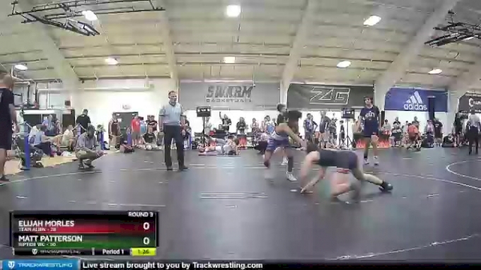 129 lbs Round 3 (6 Team) - Matt Patterson, Riptide WC vs Elijah Morles ...