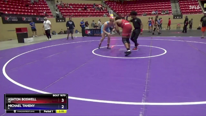 190 lbs Cons. Round 5 - Ashton Boswell, TN vs Michael Taheny, IL