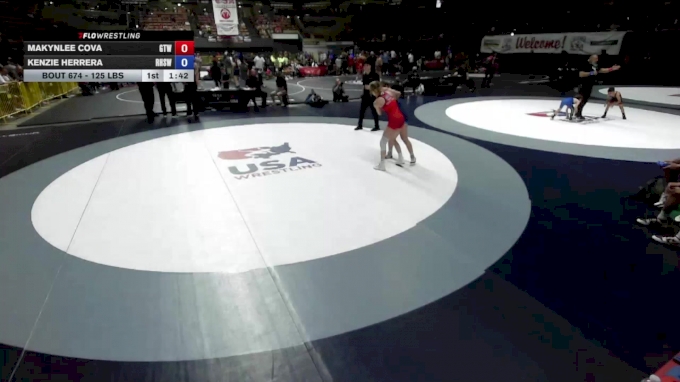 125 lbs 1st Place Match - Makynlee Cova, Golden Tribe Wrestling vs ...