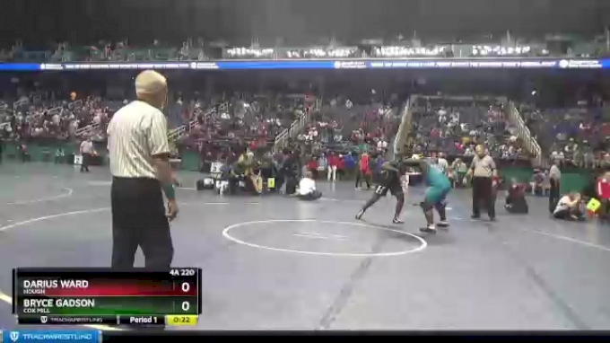 4A 220 lbs Cons. Semi - Bryce Gadson, Cox Mill vs Darius Ward, Hough