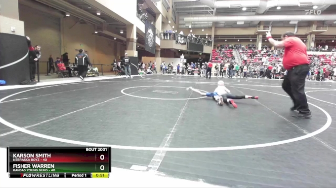 73 lbs Champ. Round 1 - Karson Smith, Nebraska Boyz vs Fisher Warren ...