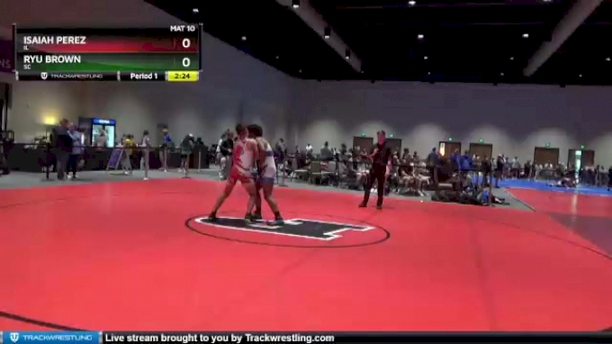 138 lbs Champ. Round 2 - Isaiah Perez, IL vs Ryu Brown, SC