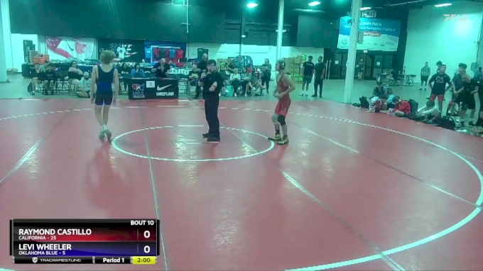 114 lbs 2nd Wrestleback (8 Team) - Raymond Castillo, California vs Levi ...