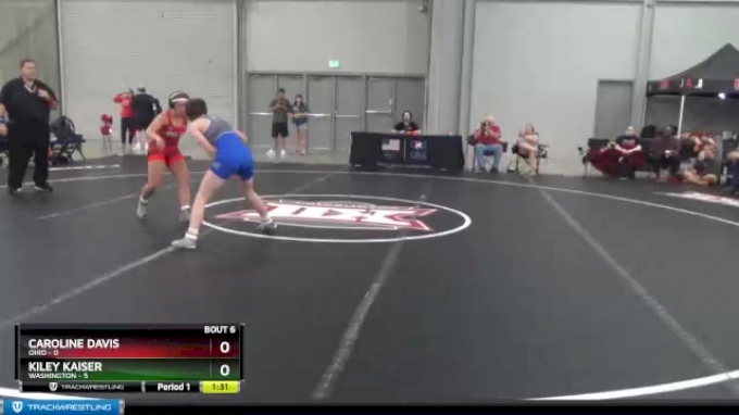 119 lbs Round 2 (8 Team) - Caroline Davis, Ohio vs Kiley Kaiser, Washington