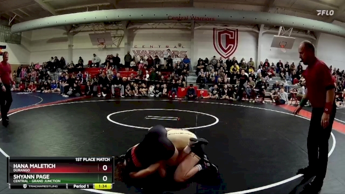 120 lbs 1st Place Match - Hana Maletich, Durango vs Shyann Page ...