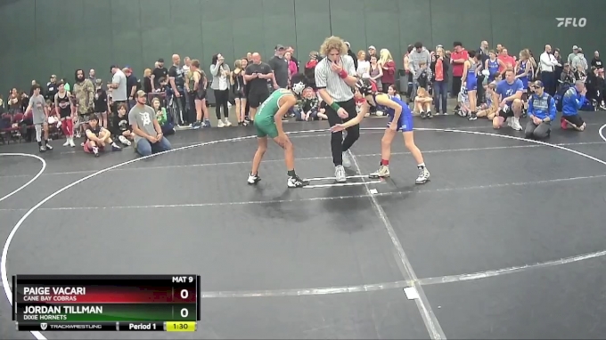 80 lbs Quarterfinal - Paige Vacari, Cane Bay Cobras vs Jordan Tillman ...