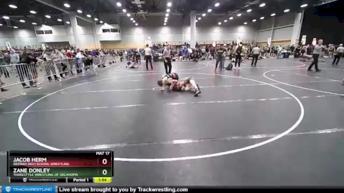 106 lbs Champ. Round 4 - Zane Donley, Threestyle Wrestling Of Oklahoma ...