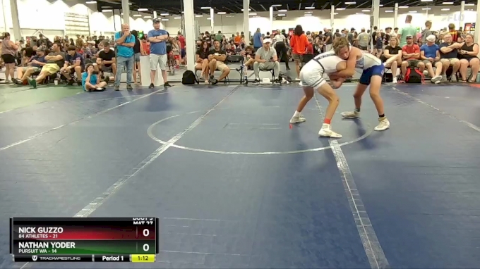 110 lbs Round 1 (6 Team) - Nathan Yoder, Pursuit WA vs Nick Guzzo, 84 ...