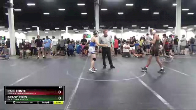 113 lbs Round 4 (8 Team) - Rafe Fonte, Este Built Underground vs Brady ...