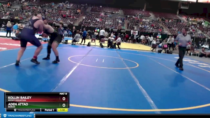 5A 285 lbs Champ. Round 1 - Aden Attao, Borah vs Kollin Bailey, Rocky ...