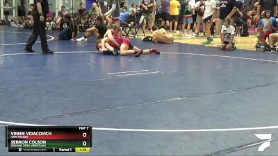 120 lbs Quarterfinal - Sebron Colson, Ground Zero Wrestling vs Vinnie ...