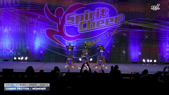 Cheer Factor - WONDER [2026 L1.1 Mini - PREP Day 1] 2026 Spirit Cheer ...