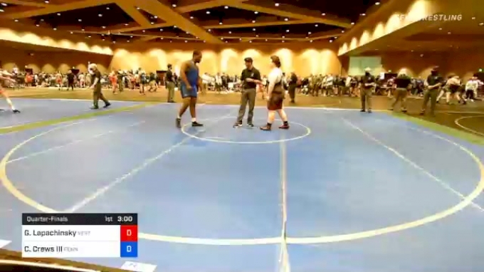 285 lbs Quarterfinal - Grant Lapachinsky, Vertex Wrestling vs Charles ...