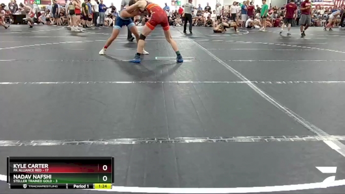 138 lbs Round 2 (6 Team) - Kyle Carter, PA Alliance Red vs Nadav Nafshi ...