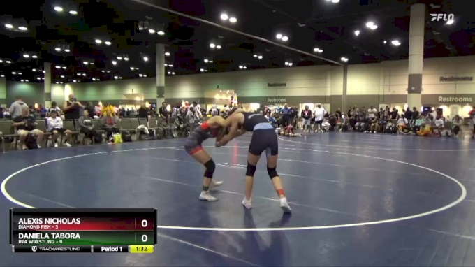 115 lbs Placement Matches (16 Team) - Alexis Nicholas, Diamond Fish vs ...