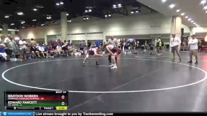182 lbs Round 5 (10 Team) - Edward Fawcett, STL White vs Braydon Wobken ...