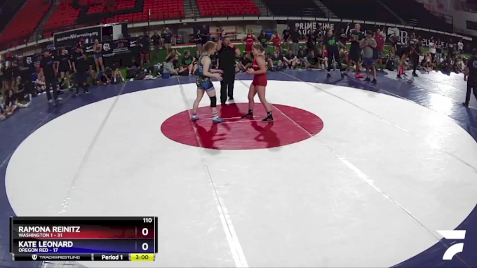 110 lbs Round 4 (16 Team) - Ramona Reinitz, Washington 1 vs Kate ...