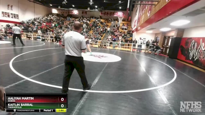 235 lbs Semifinal - Kaitlin Barral, Thermopolis vs Aaliyah Martin, Dubois