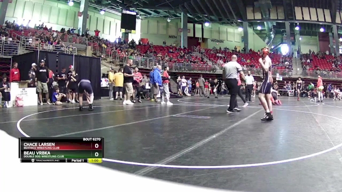 130 lbs Cons. Round 3 - Chace Larsen, Beatrice Wrestling Club vs Beau ...