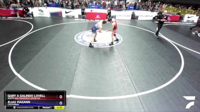 65 lbs Quarterfinal - Elias Magann, California vs Gary A Galindo Lovell ...