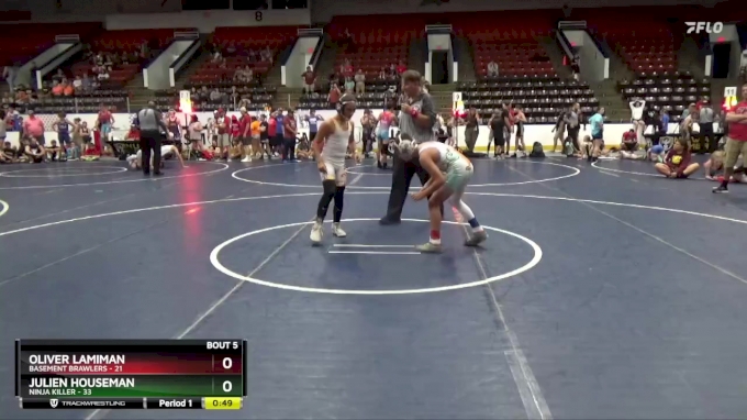 101 lbs Round 2 (6 Team) - Oliver Lamiman, Basement Brawlers vs Julien ...