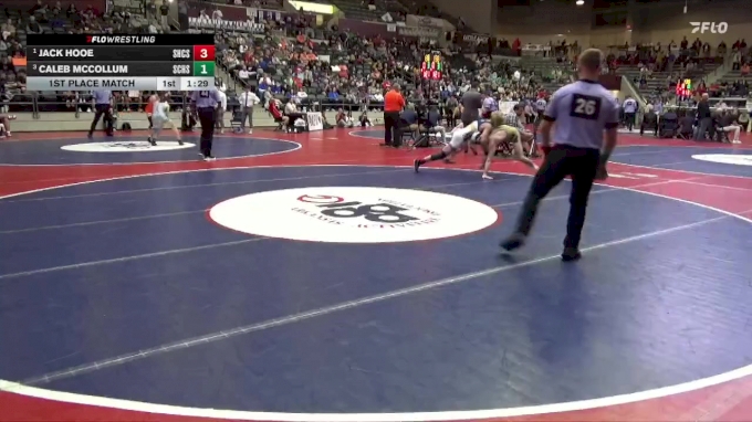 4A 138 lbs 1st Place Match - Jack Hooe, Shiloh Christian School vs ...