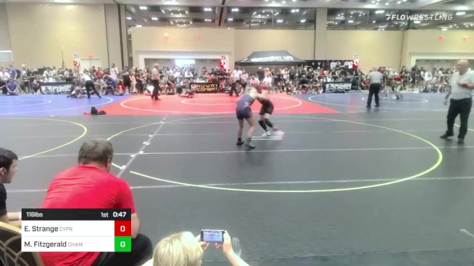 116 lbs Consi Of 8 #2 - Elliotte Strange, Cypress HS vs Madison ...