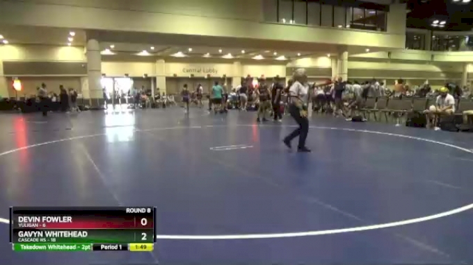 132 lbs Round 8 (10 Team) - Devin Fowler, Yuligan vs Gavyn Whitehead ...