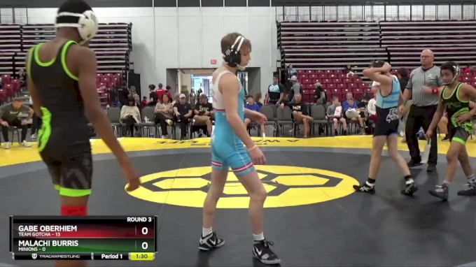 105 lbs Round 3 (8 Team) - Gabe Oberhiem, Team Gotcha vs Malachi Burris ...
