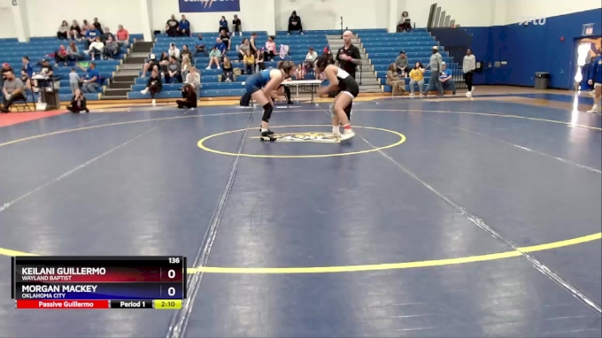 136 lbs Cons. Round 1 - Keilani Guillermo, Wayland Baptist vs Morgan ...