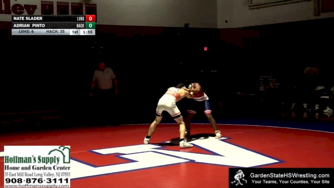 150 lbs Nate Slader, Lenape Valley/Hopatcong vs Adrian Pinto, Hackettstown